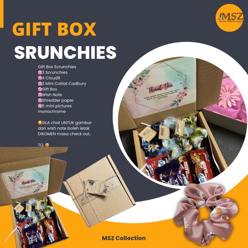🔥Suprise Gift Box🔥 Scrunchies VIRAL - Ready Stock | Shopee Malaysia