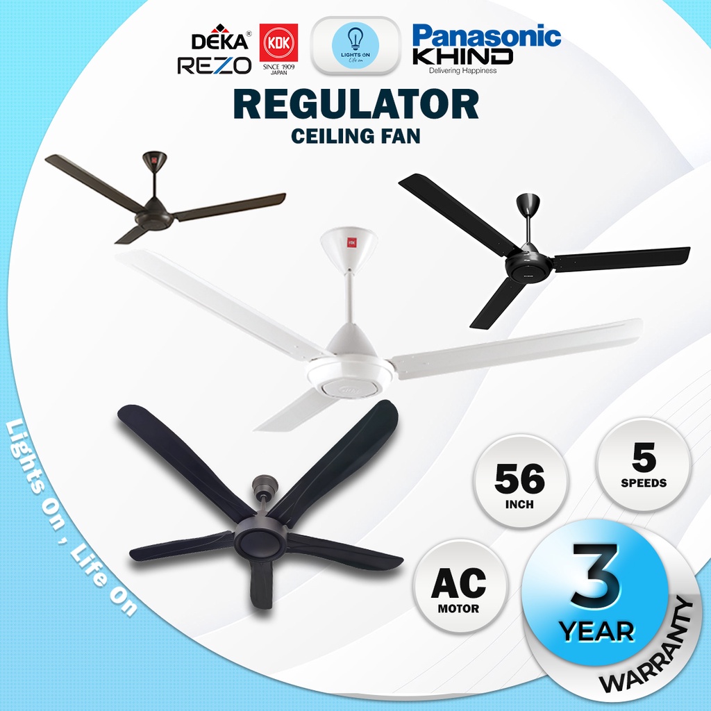 DEKA DR9 KDK K15V0 PANASONIC FM15A0 DEKA DX56 3 Blades Regulator ...