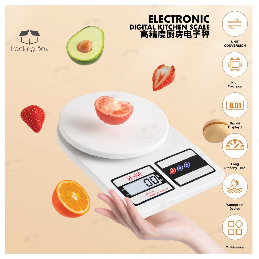 SF-400 Digital LCD Scale High Precision Electronic Kitchen Weighing Scale Food 10kg X 1g ...