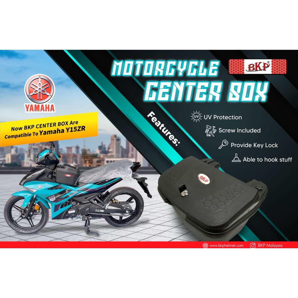 BKP center box for y15zr / y15zr motorcycle center box / y15 box ...