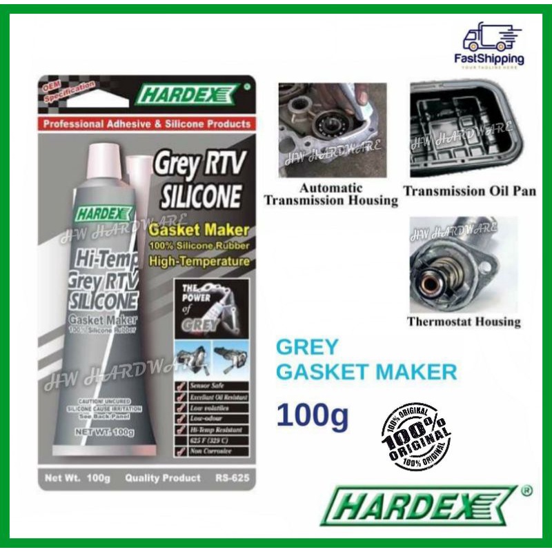 Hardex Gam Gasket / Grey RTV Silicone Gasket Maker (100g) RS-625 ...