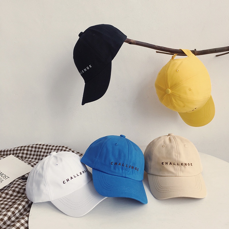 Children Kids Baseball Cap Summer Hats Solid Color Adjustable/Topi ...