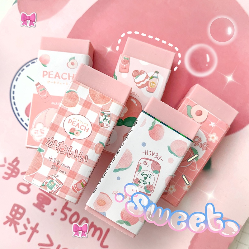 5 Pcs Cute Cartoon Less Crumb Soft Erasers Student Portable Small ...