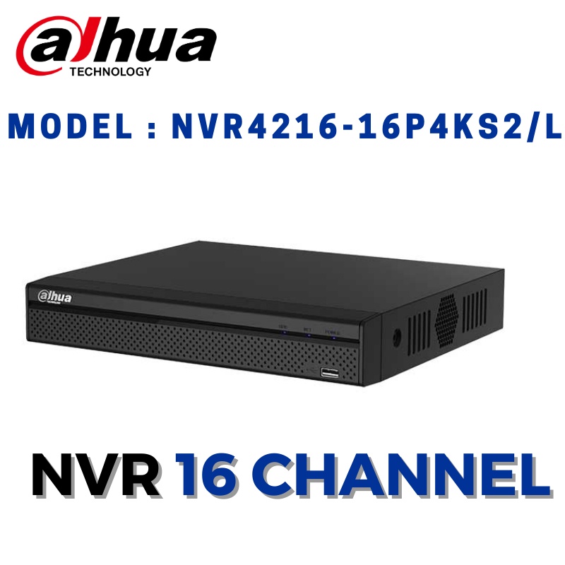 Dahua NVR CCTV NVR 16 Channel 1U 2HDDs 16PoE Network Video Recorder ...