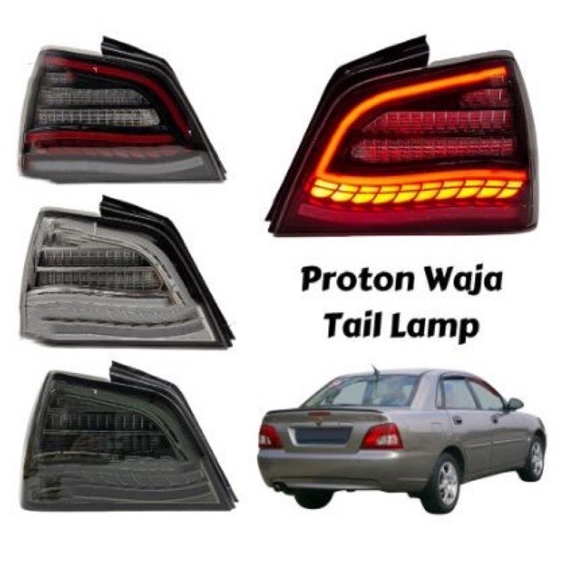 Proton Waja Tail Lamp Led Light Bar Dynamic With Running Signal Lampu ...