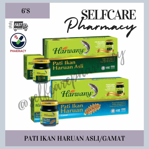 (6'S) HARWANY PATI IKAN HARUAN ASLI/GAMAT 75ML X 6 BOTTLES (MINUMAN ...