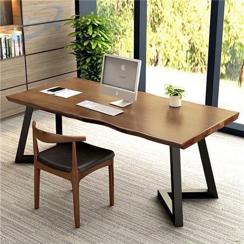 Desktop loft computer desk solid wood office contracted and ...