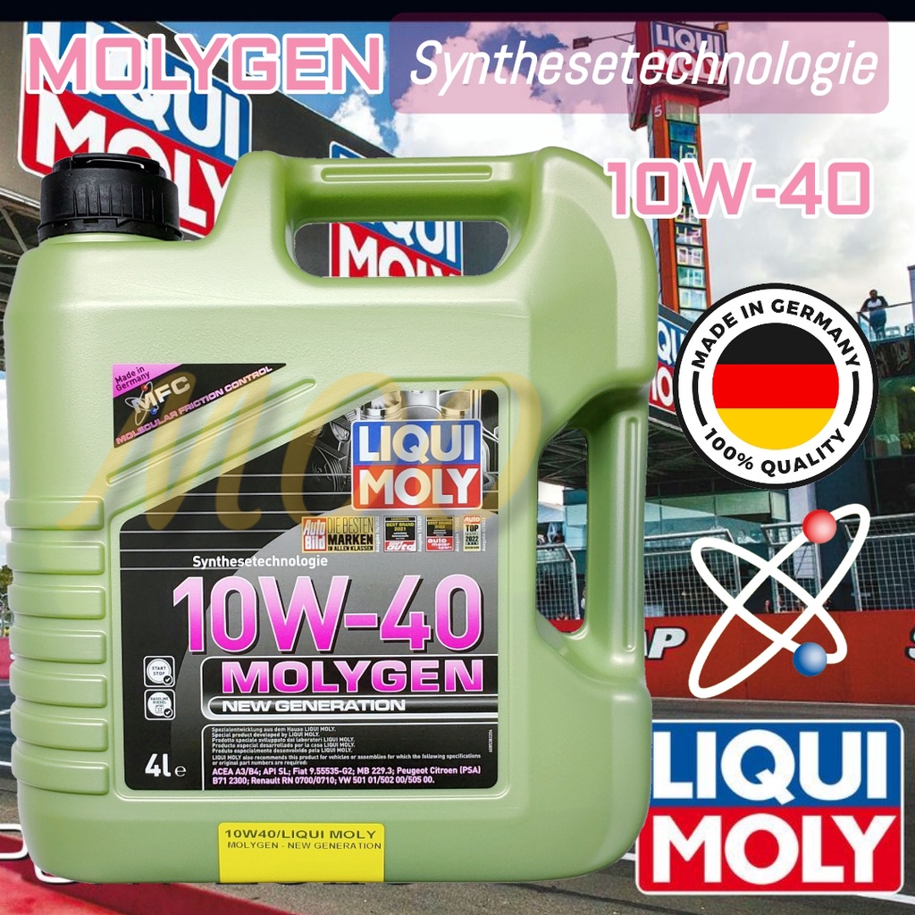 LIQUI MOLY MOLYGEN NEW GENERATION SAE 10W-40 10W40 SYNTHESETECHNOLOGIE ...