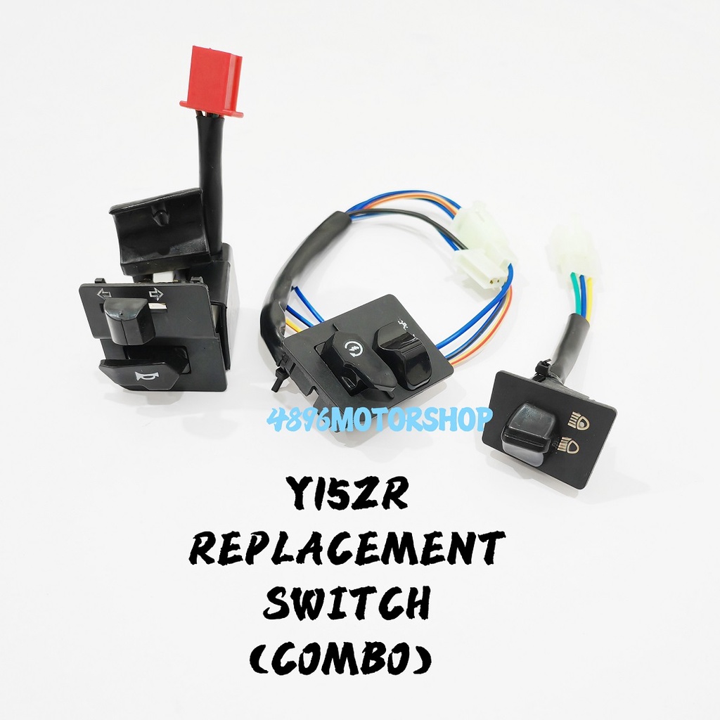 SWITCH HANDLE BUTTON Y15ZR Y15 HI LOW BEAM / HORN / WINKER SIGNAL / ON ...