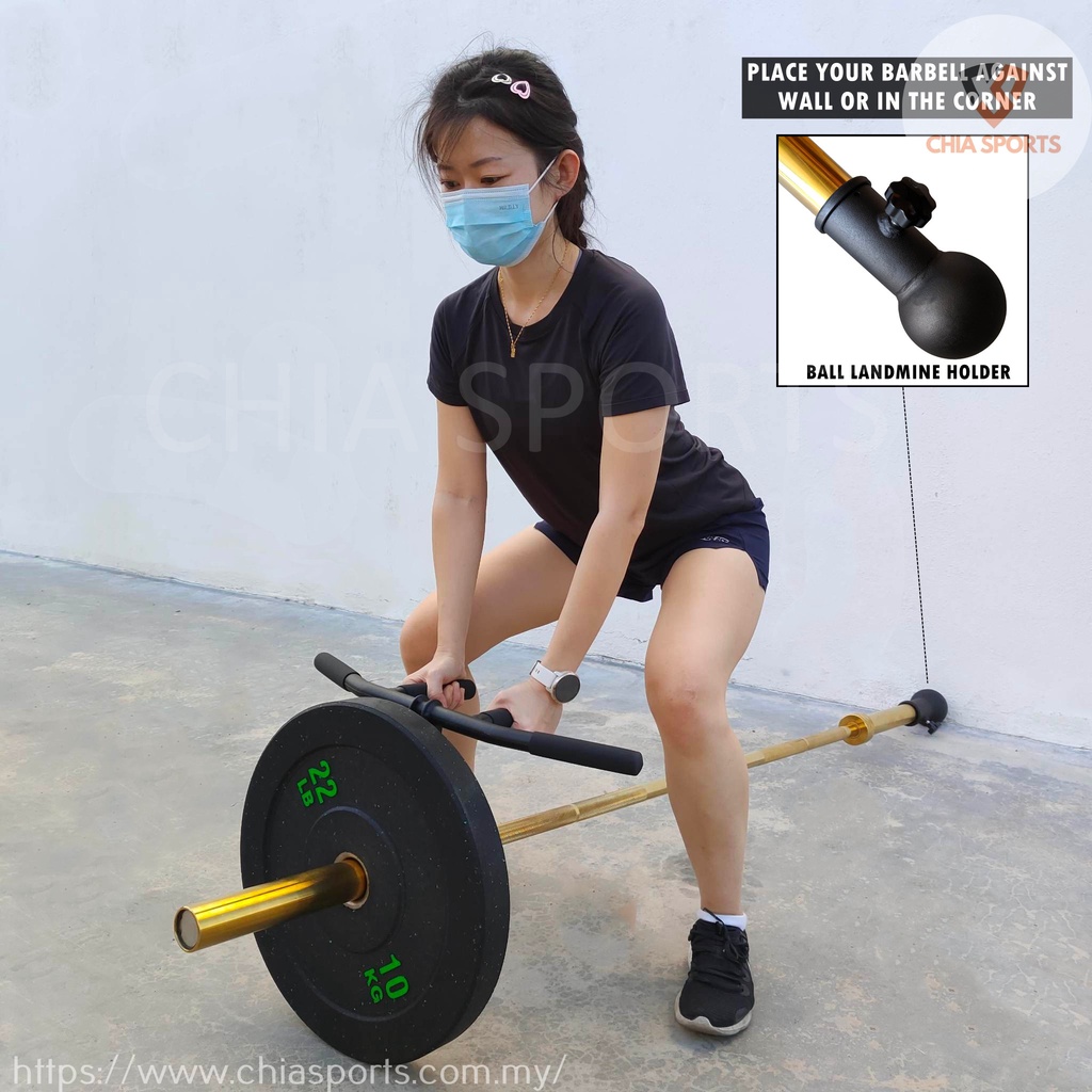 Ball Landmine Holder Barbell Protector T Bar Row Rowing Workout ...