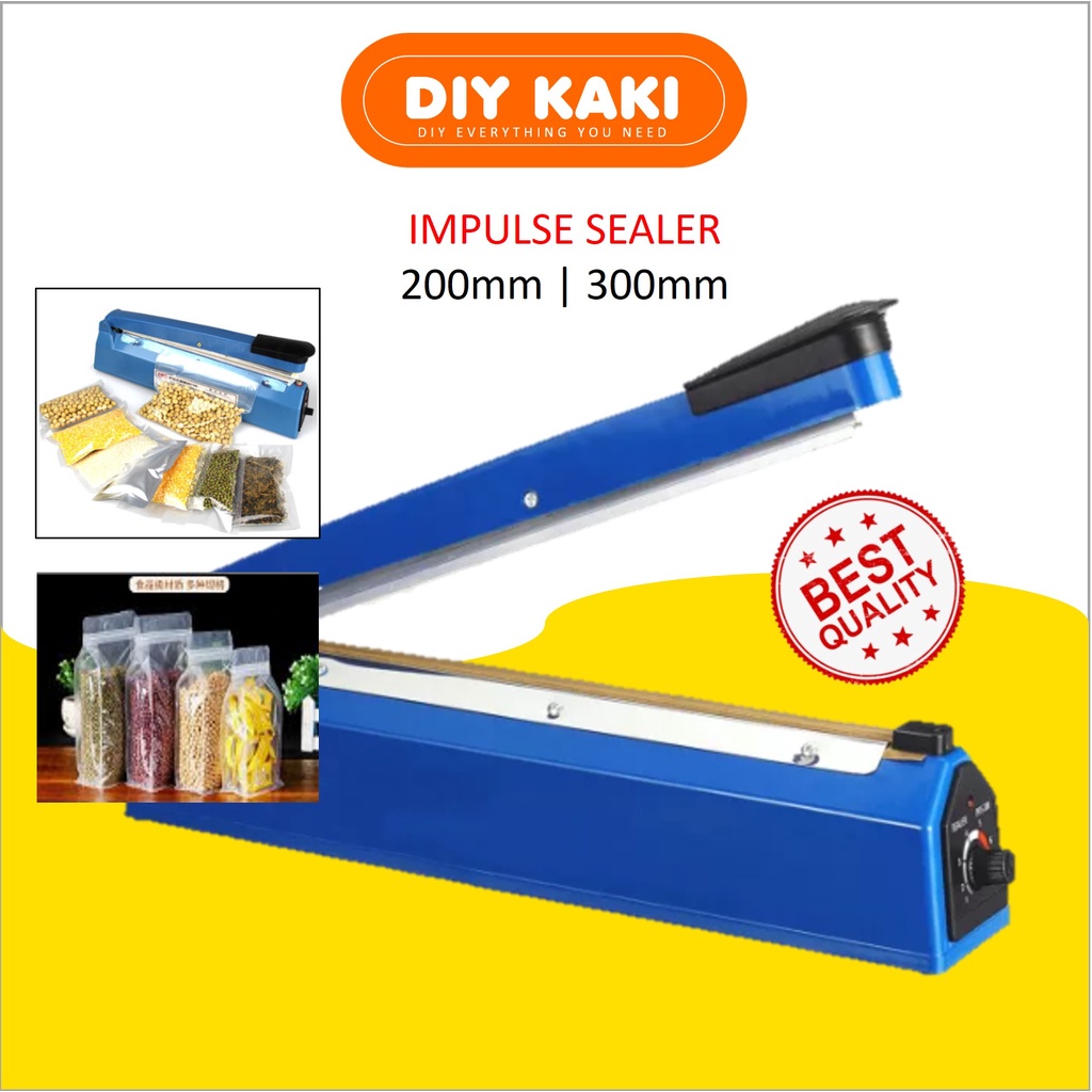 COIL Impulse Sealer Plastic Film Seal Packaging Bungkus Kedap 200mm ( 8 ...