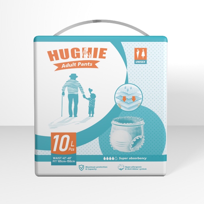 【NEW】Hughie Lightweight Adult Diaper High Absorption 2000CC S/M/L/ XL ...