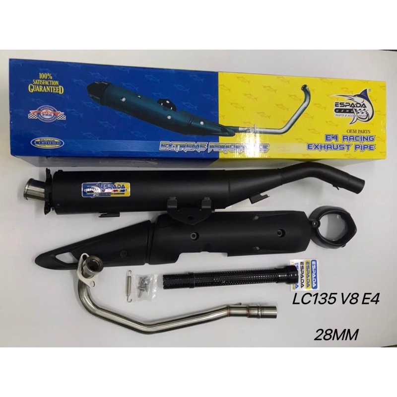 Yamaha lc135 fi Lc v8 Lc FI lc135 fuel injection racing exhaust ejox ekzos ejos manifold 28mm ...