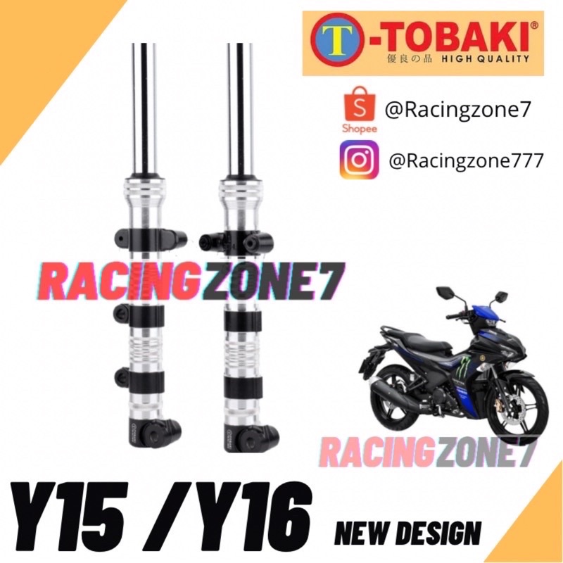 100% TOBAKI PRO CNC FORK LAY Y15ZR Y16 LC135 4S 5S RSX/GOLD CHROME BLACK/TOBAKI CNC FORK PRO ...