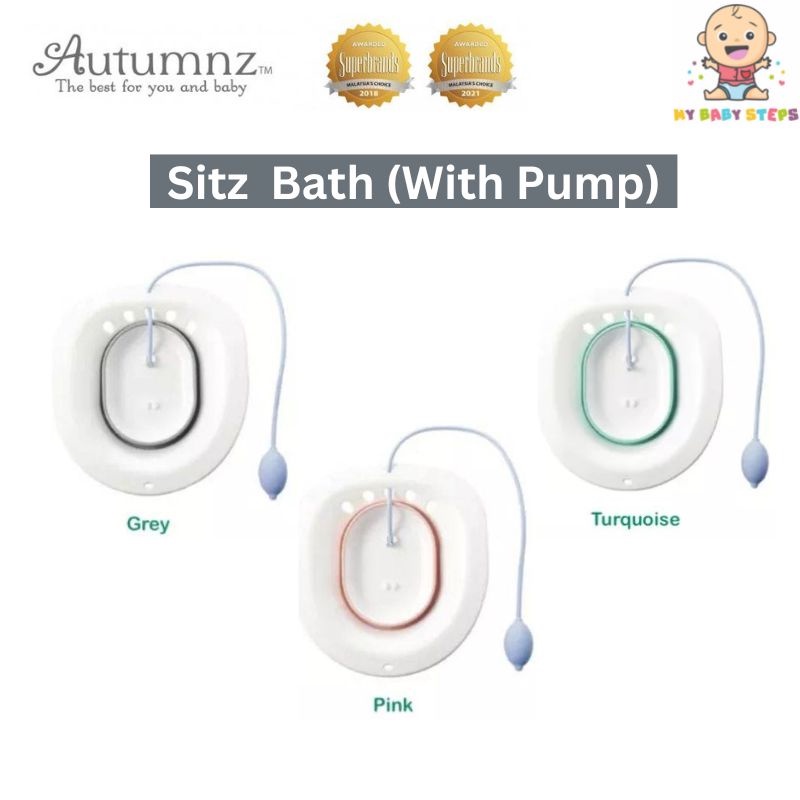 Autumnz Sitz Bath (With Pump) - Grey, Pink, Turquoise | Set Bertangas ...