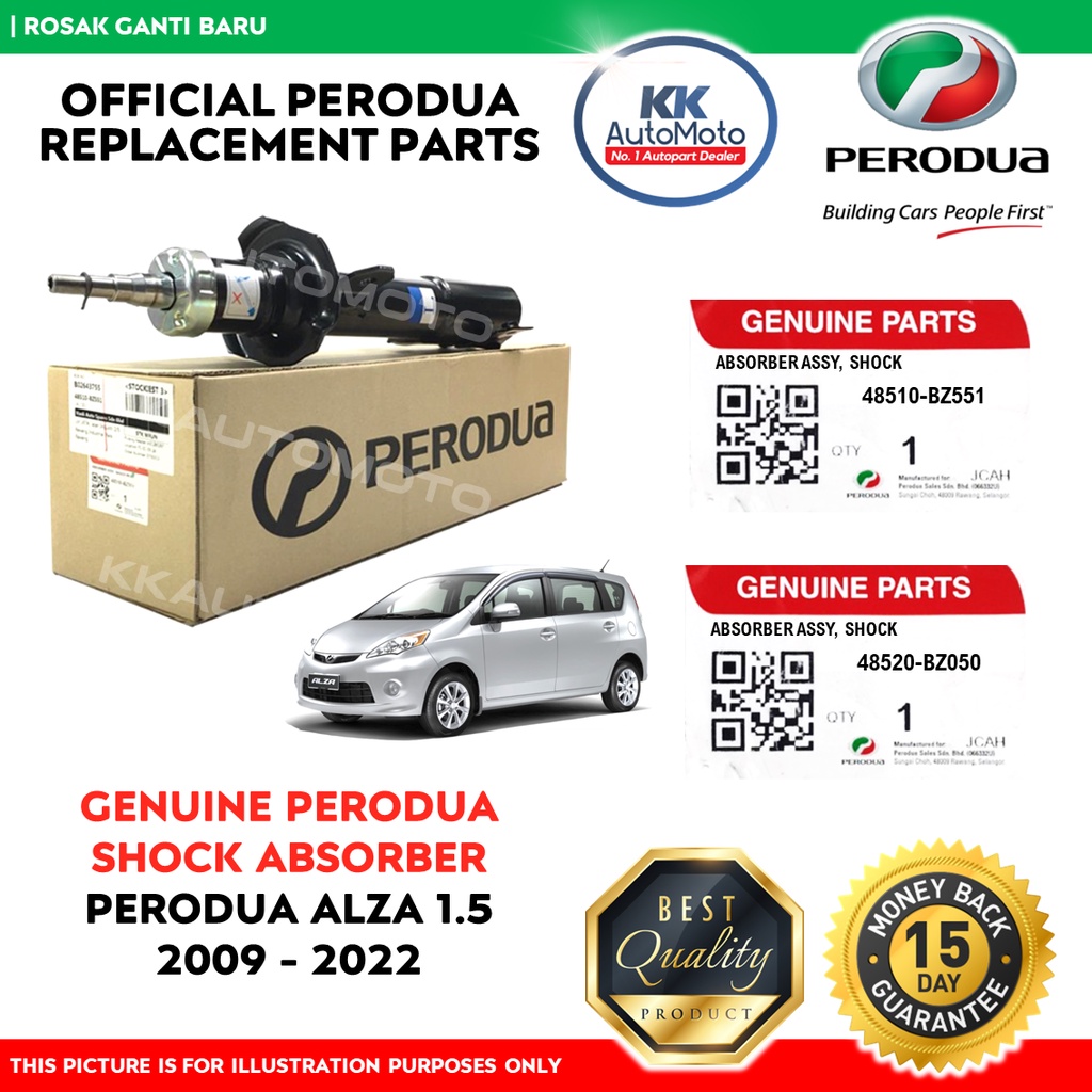Perodua Alza 2009 - 2022 Sepasang Pair Genuine Proganti Front Shock ...