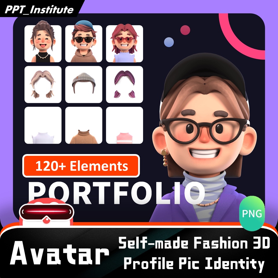 🔥 Avatar Design Pack - Self-made Fashion 3D Profile Pic Identity 🔥 ...