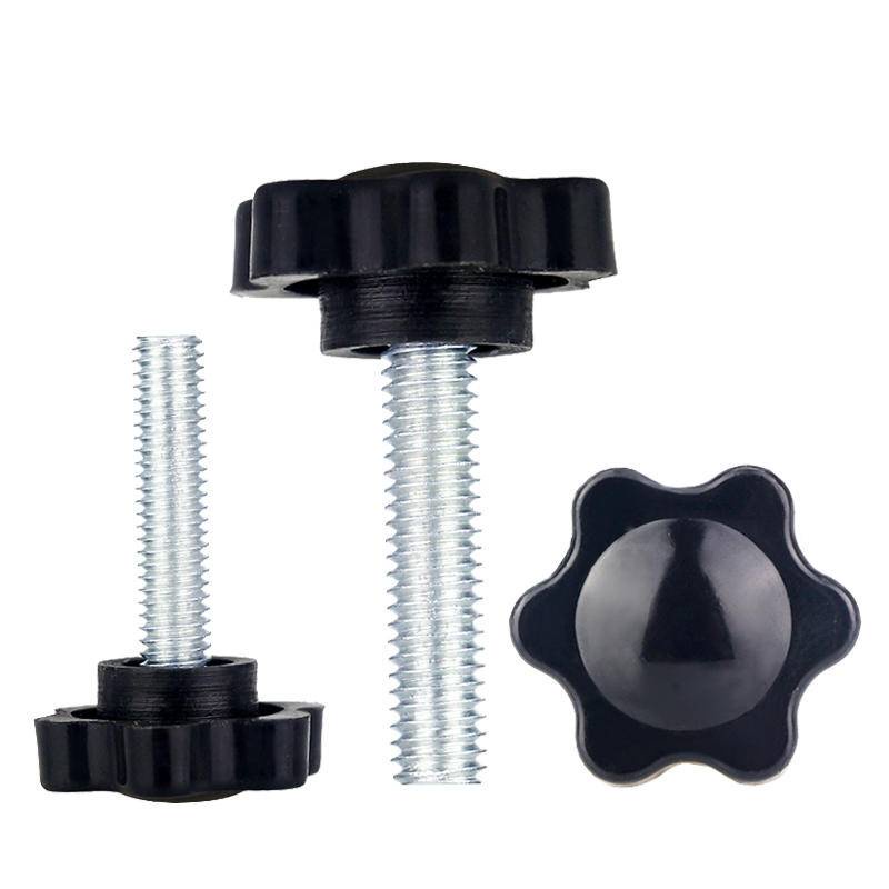 Plum blossom handle screw Star handle glue head hand screw bolt plastic ...