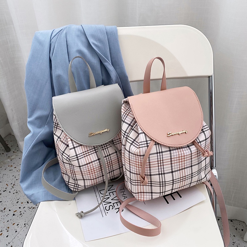 Grid pattern Women Cute Classy Elegant Girl Small Fashion Premium PU ...