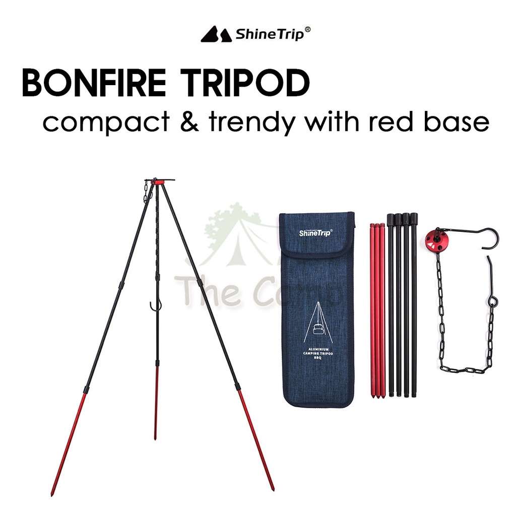Shinetrip Outdoor Campfire Bonfire Tripod Portable Stand Camping Picnic ...