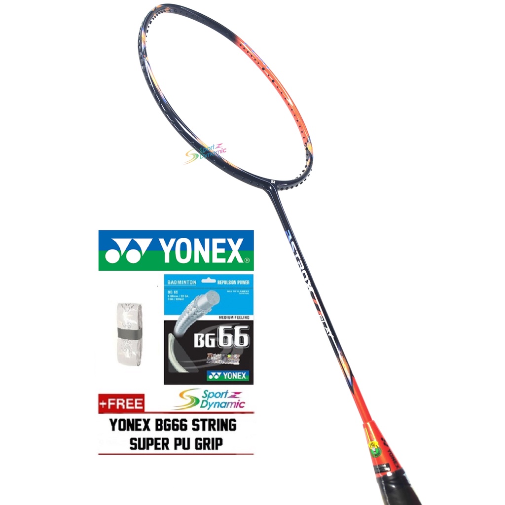 YONEX ASTROX 77 PLAY BADMINTON RACKET (FREE 100% ORIGINAL BG 66 STRING ...