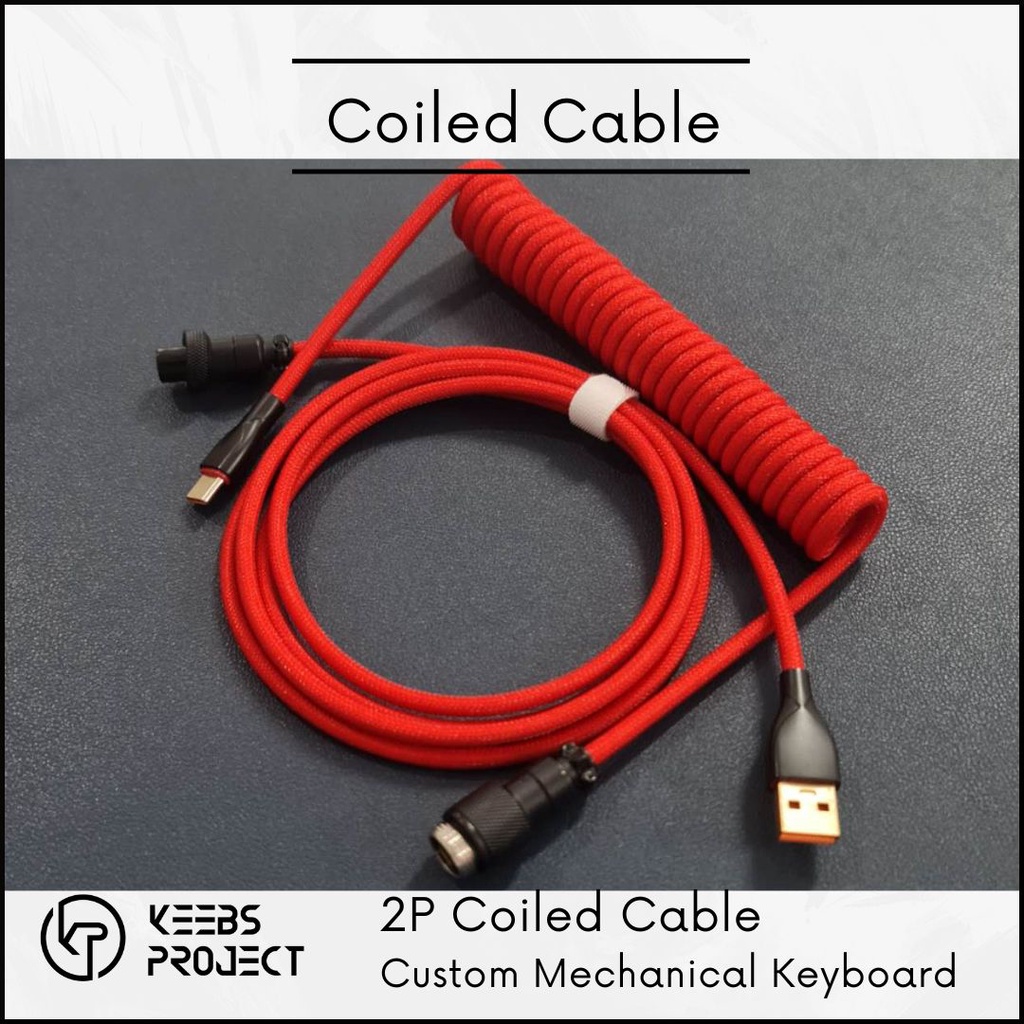 [𝗥𝗘𝗔𝗗𝗬 𝗦𝗧𝗢𝗖𝗞] Custom Coiled Cables for Mechanical Keyboards | Eva ...