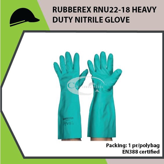 RUBBEREX RNU22-18 HEAVY DUTY NITRILE GLOVE | Shopee Malaysia