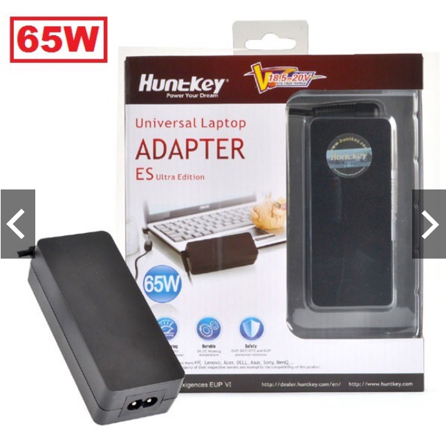 Huntkey Notebook Adapter 65W Ultra | Shopee Malaysia