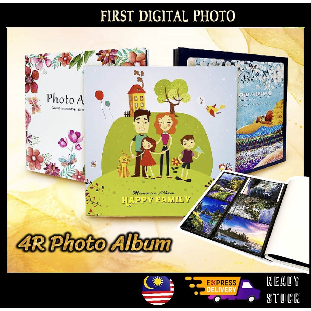 Album Gambar 4R Photo Album 400pcs 500pcs Pocket Album Gambar 4R 400 ...