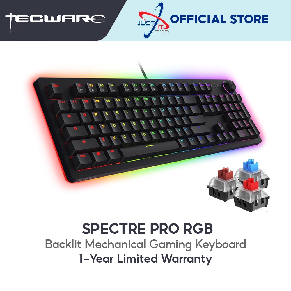 Tecware Spectre Pro RGB Backlit Mechanical Gaming Keyboard | Shopee ...
