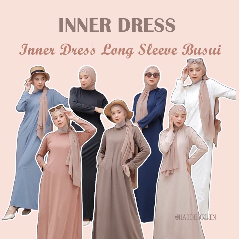 INNER ABAYA DRESS KAFTAN JUBAH abaya dress jubah abaya murah White ...