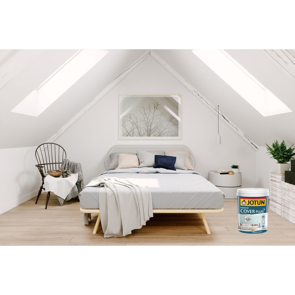 JOTUN ESSENCE COVER PLUS SHEEN 5L (PART 1/7) Cat Dinding Dalam Rumah ...