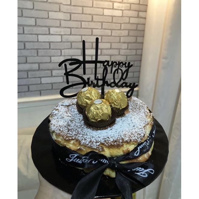 BURN CHEESE CAKE ( birthday topping ) | Shopee Malaysia