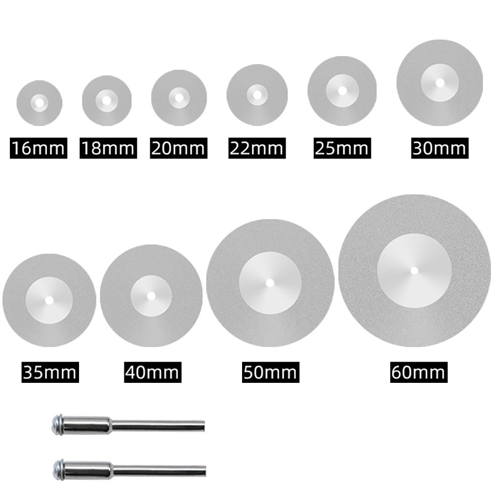 MKR 12pcs/set 16/20/22/25/30/40/50/60mm Diamond Cutting Discs Mini ...