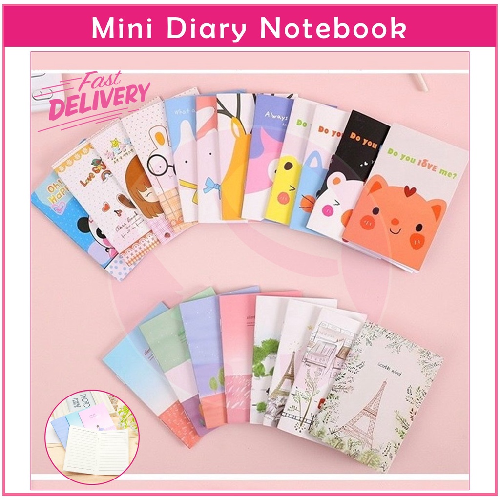 Cute Mini Notebook Diary Notebook School Memo Book Student Stationery ...