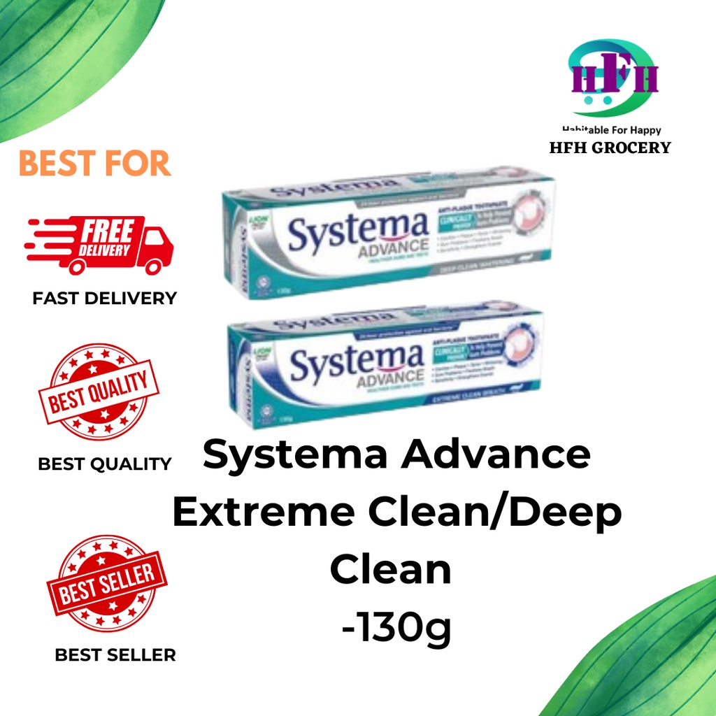 🔥Systema Advance - Extreme Clean Breath/Deep Clean Whitening (130gm x 1 ...