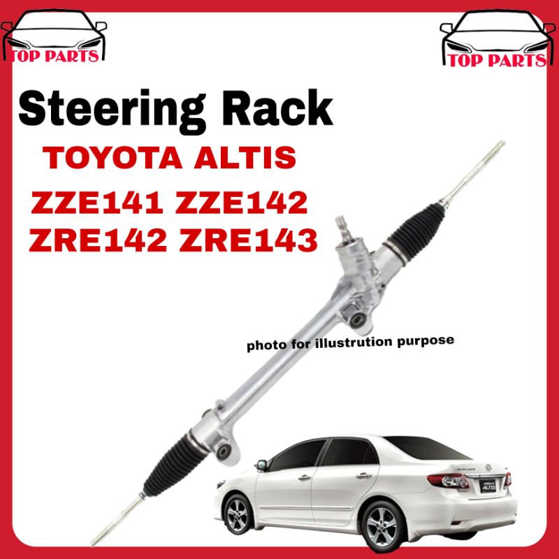 💯% New STEERING RACK TOYOTA ALTIS ZZE141 ZZE142 ZRE142 ZRE143 | Shopee ...