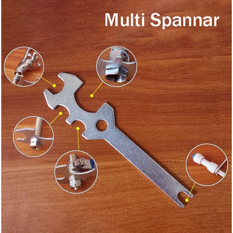 Multi Spannar Stainless Steel For Water Filter Fitting Tools | Shopee ...