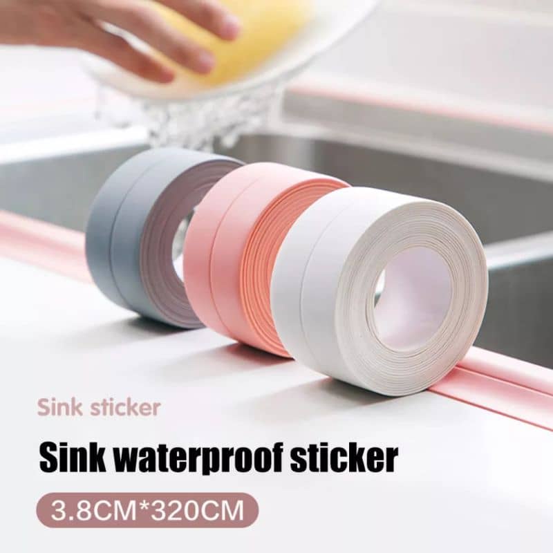 3.2M Waterproof Wall Sealing Strip Self-Adhesive Kitchen Caulk Bathroom ...