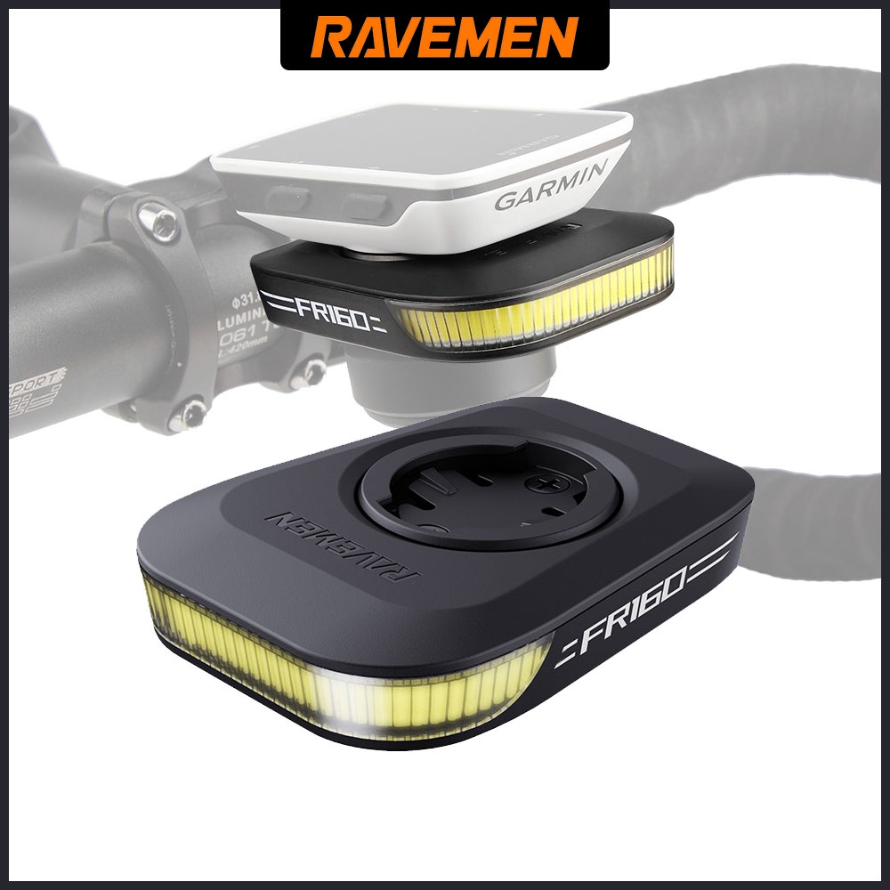RAVEMEN FR160 Bicycle Front Light for Garmin Wahoo Bryton Magene Meter Mount Integrated Front ...