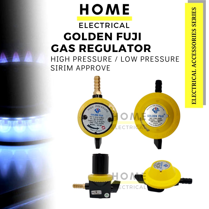 Golden Fuji Gas Regulator 181DP 182DP LPG HPG Low Pressure High Pressure Kepala Gas Double ...