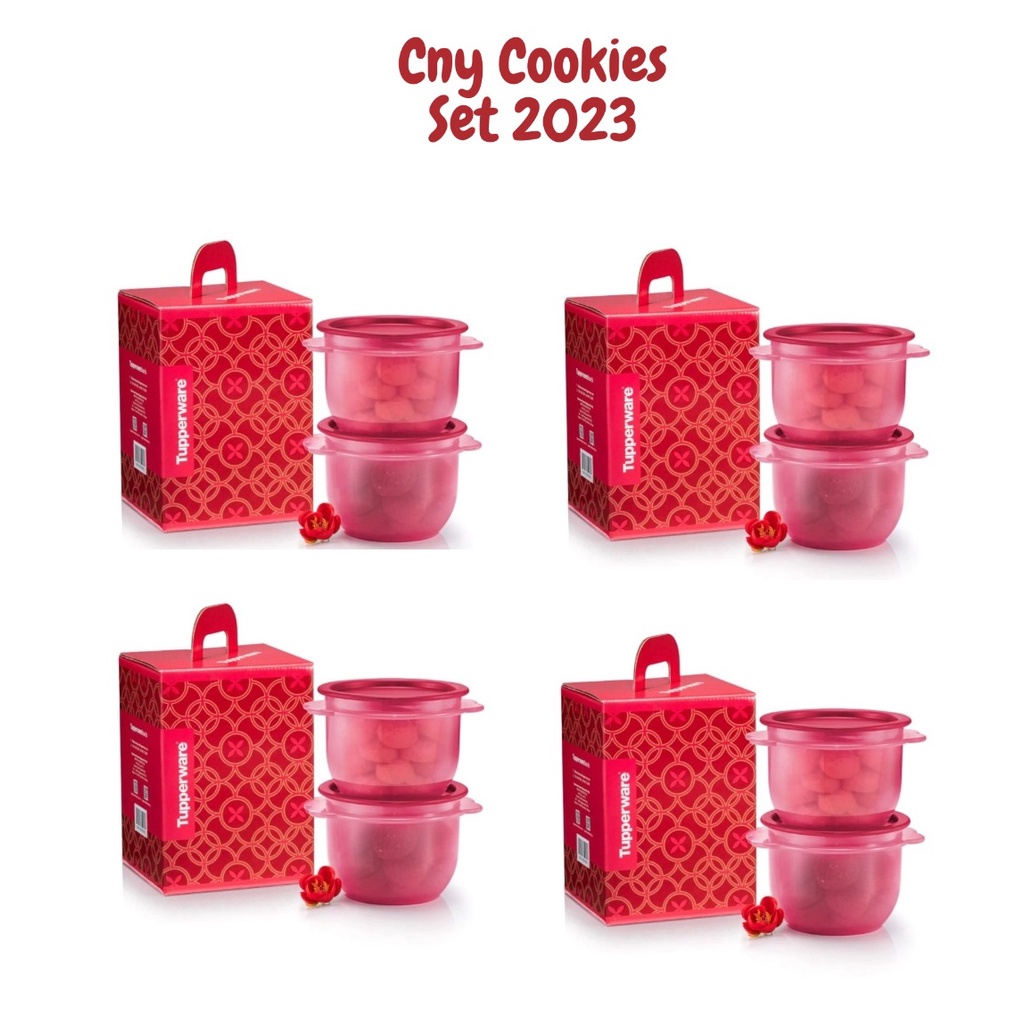~Ready Stock 4 BOX 2023~ Tupperware CNY Cookies Gift Set - Same As ...