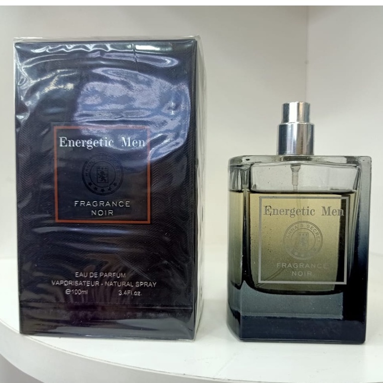 (WHOLESALE) ENERGETIC MEN FRAGRANCE NOIR 100ML 3.4FL.OZ PERFUME FOR MEN ...