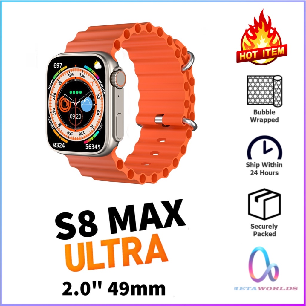 S8 Ultra Max Smart Watch | Shopee Malaysia