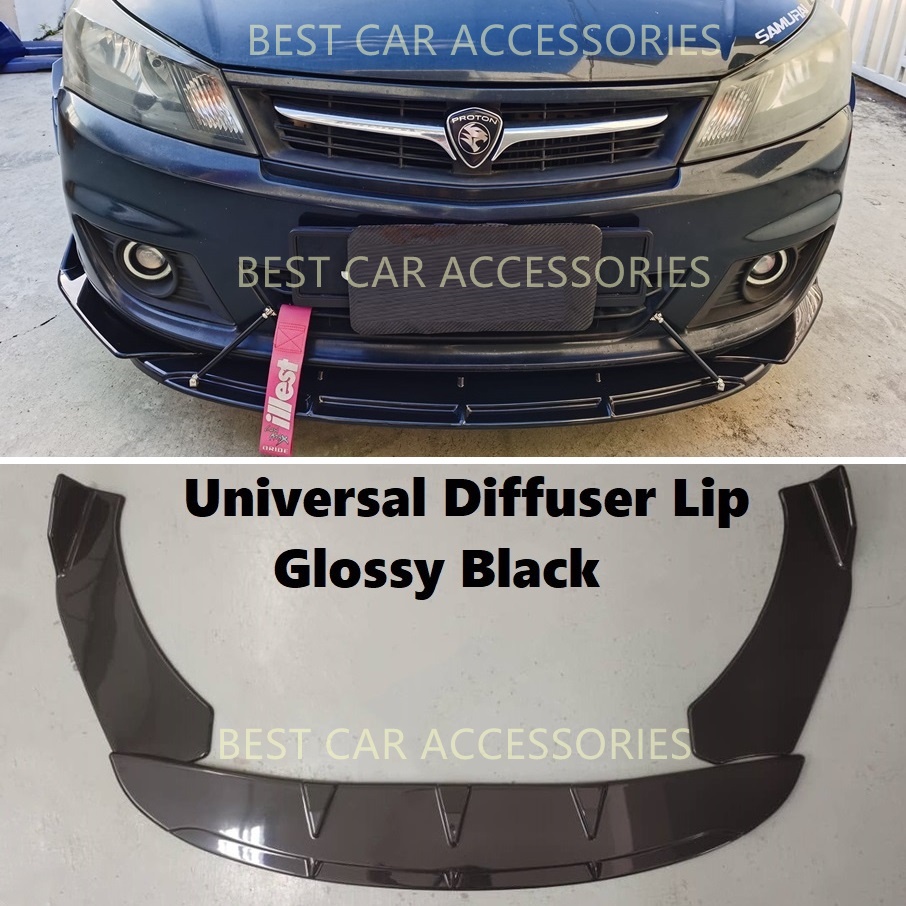 Universal Car Front Bumper Diffuser Lip AXIA BEZZA MYVI VIVA WIRA SAGA ...