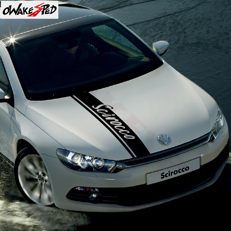 Car Styling Hood Engine Cover Decor Sticker Vinyl Decals Auto Head ...