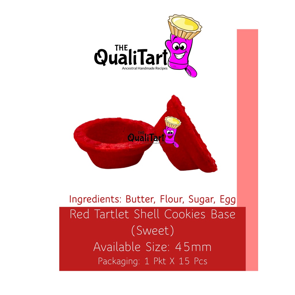 Tart Shell Red Mini Tartlet Shell Mini Sweet Red Kulit Biskut Tart ...