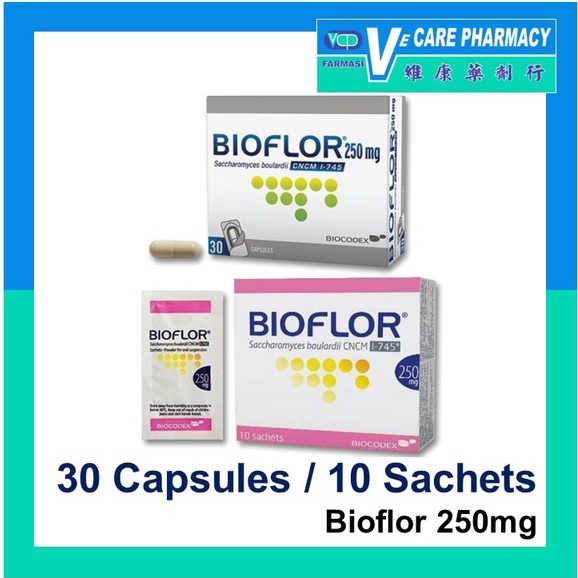 Bioflor 250mg / Bioflor Saccharomyces boulardii CNCM I-745 250mg (10 ...