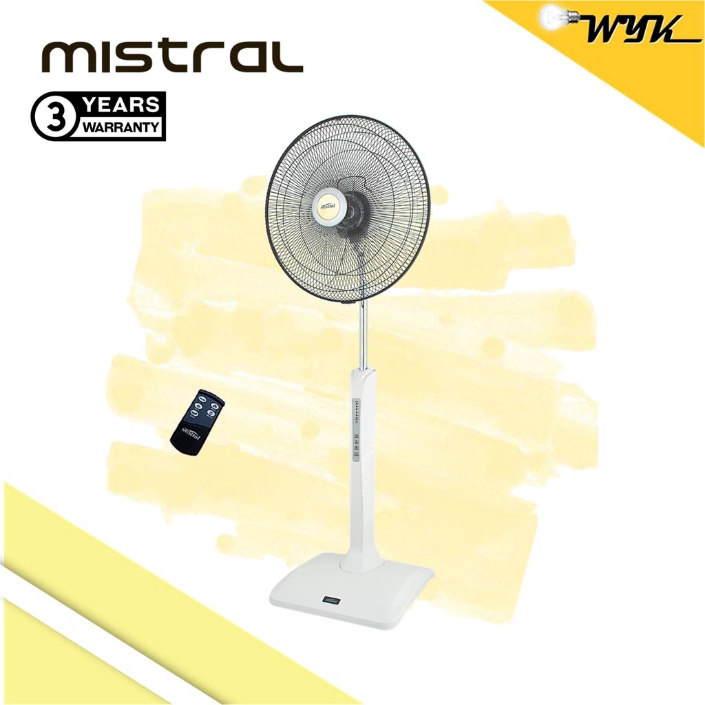 Mistral 18" Stand Fan with Remote MSF1805MR (Pearl White) | Shopee Malaysia