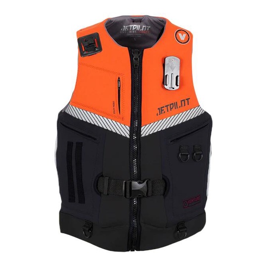 Jetpilot Venture Mens Neo Life Jacket Black/Orange L50 JA22218V AS4758 ...